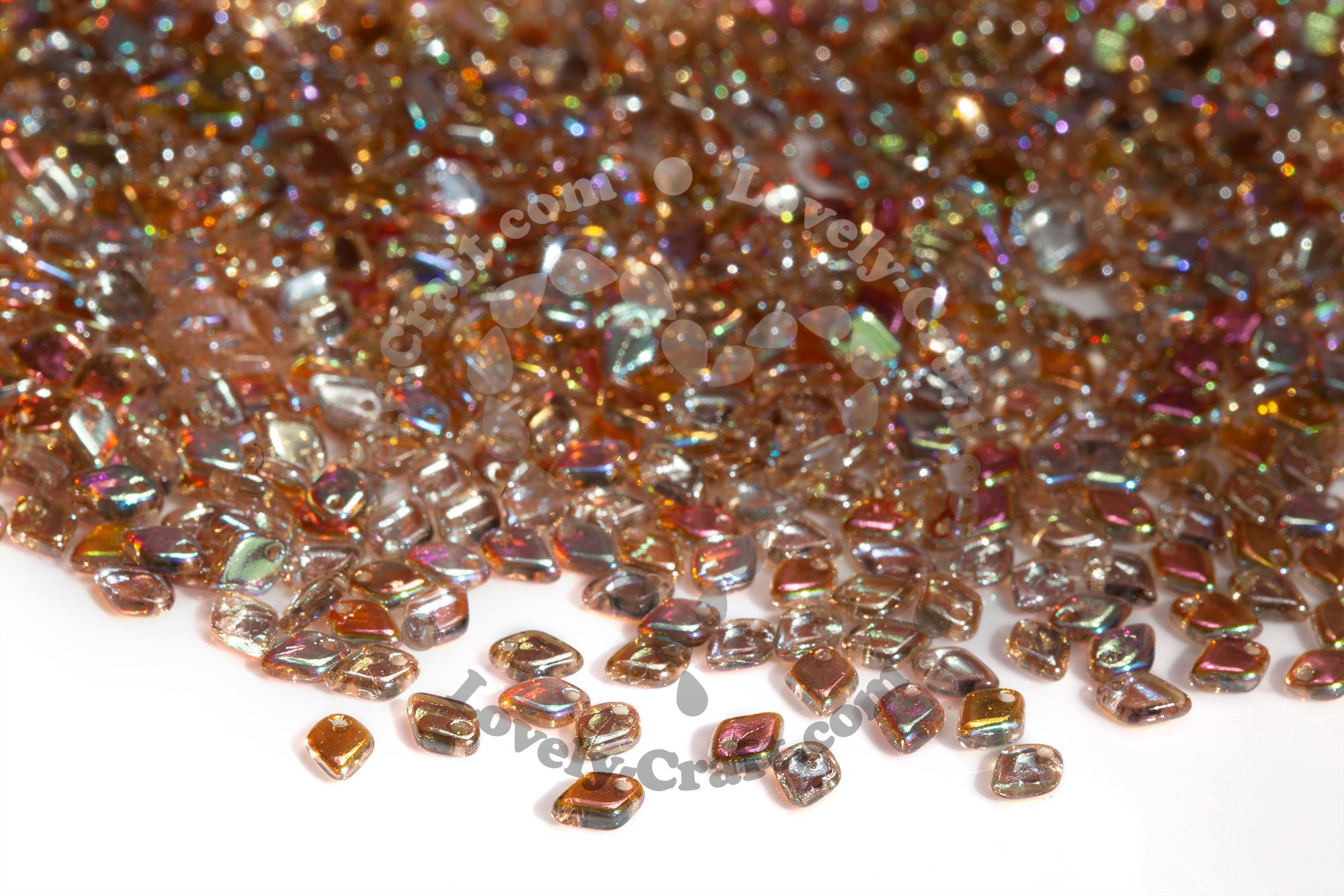 Купить бусины Dragon Scale 1,5х5 мм Crystal Lemon Rainbow (#00030/98534 ...